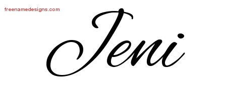 Cursive Name Tattoo Designs Jeni Download Free - Free Name Designs