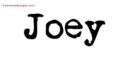 Vintage Writer Name Tattoo Designs Joey Free Lettering - Free Name Designs