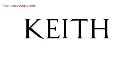 Regal Victorian Name Tattoo Designs Keith Printable - Free Name Designs