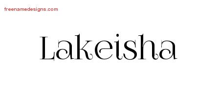 Vintage Name Tattoo Designs Lakeisha Free Download - Free Name Designs