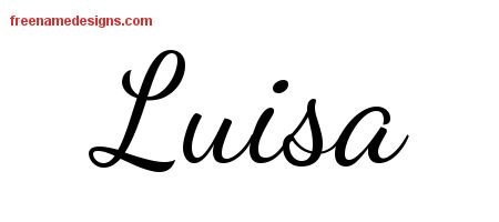 luisa Archives - Free Name Designs
