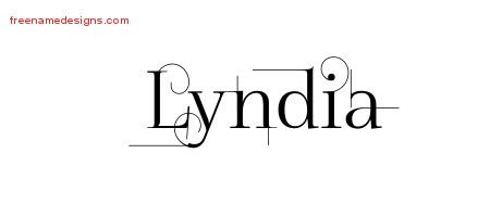 Decorated Name Tattoo Designs Lyndia Free - Free Name Designs