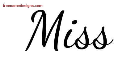 miss Archives - Free Name Designs