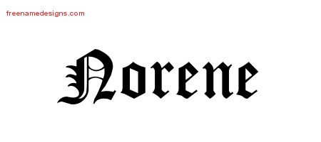 norene Archives - Free Name Designs