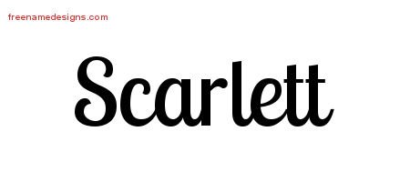 Scarlett Name Tattoo