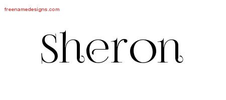 Vintage Name Tattoo Designs Sheron Free Download - Free Name Designs