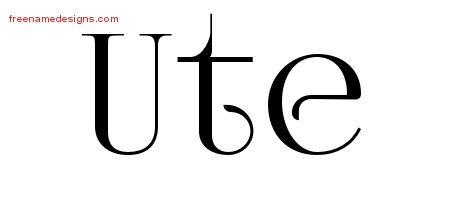 Vintage Name Tattoo Designs Ute Free Download - Free Name Designs